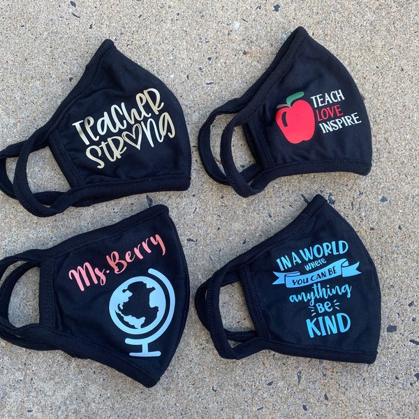 Teacher Face Covering - Etsy