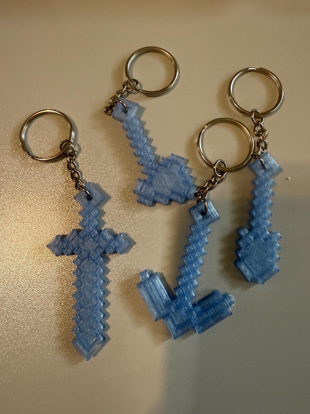 Diamond Minecraft Weapons Glow in the Dark - Etsy