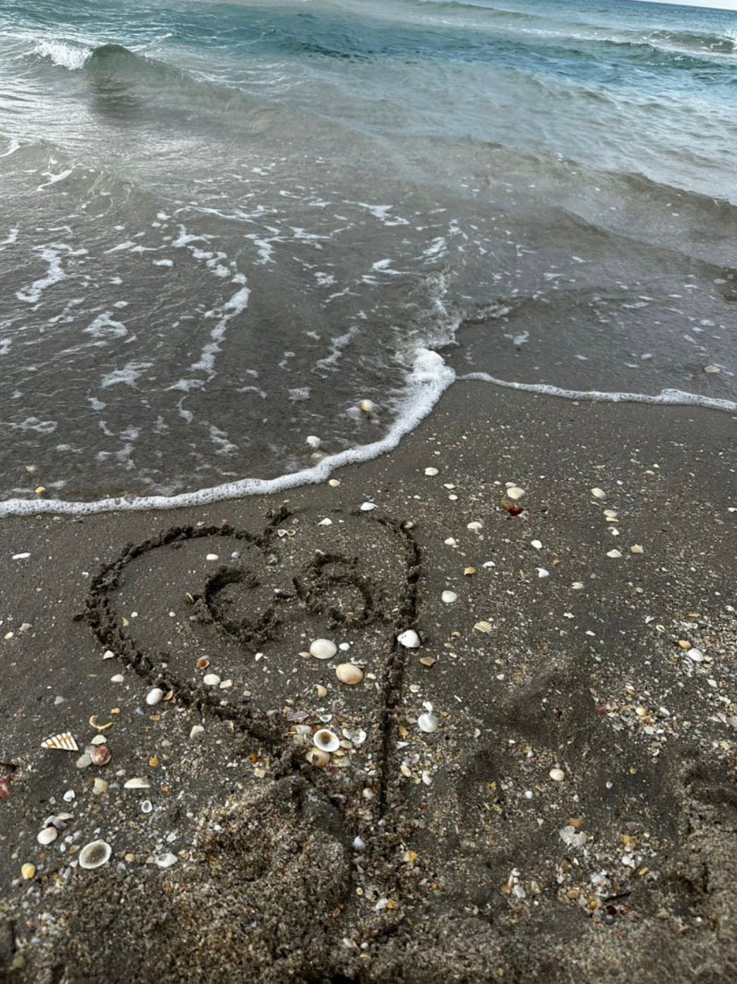 A Word or Message Written in the Sand Taken From a Florida Beach! Many ...