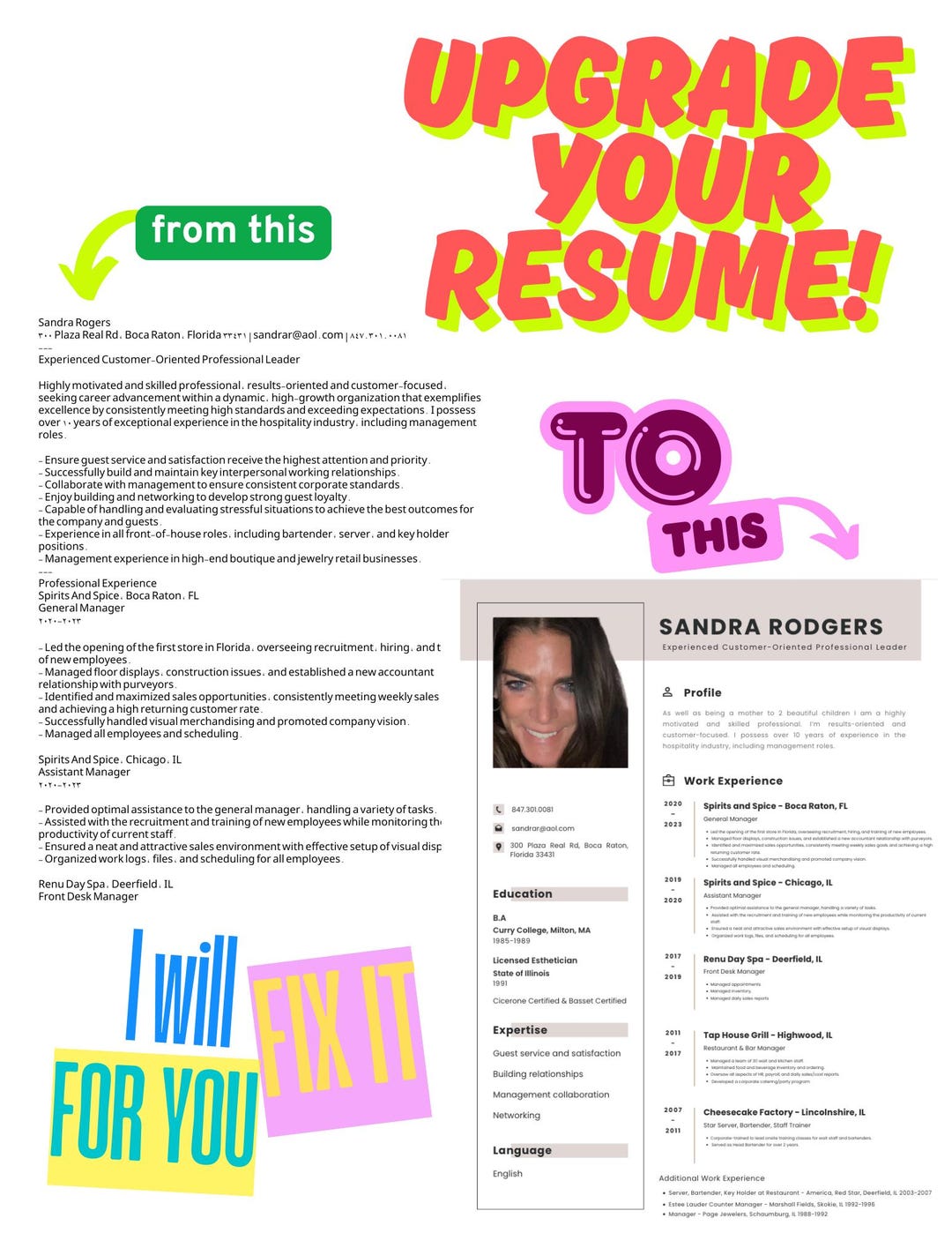 Resume Rewrite Service: Improve Your Job Application - Etsy