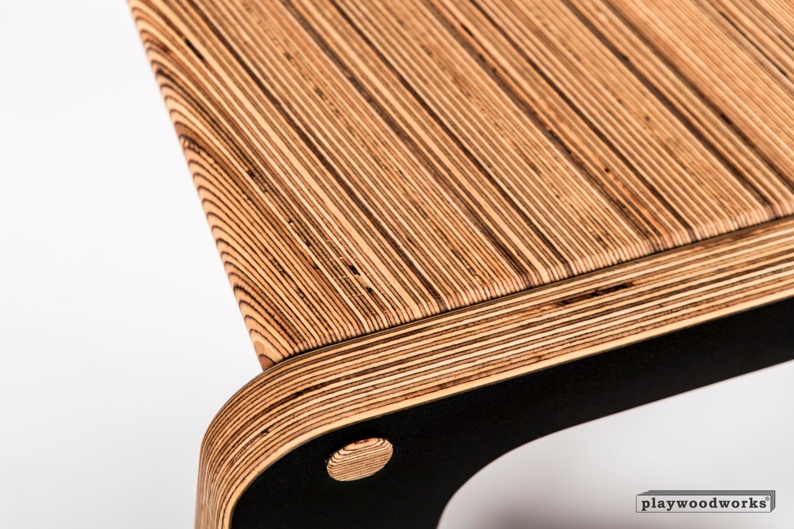 Coffee Table 50cm High Made of Black Laminated Birch Plywood - Etsy UK