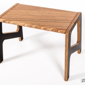 Coffee Table 50cm High, Made of Black Laminated Birch Plywood, Modern ...