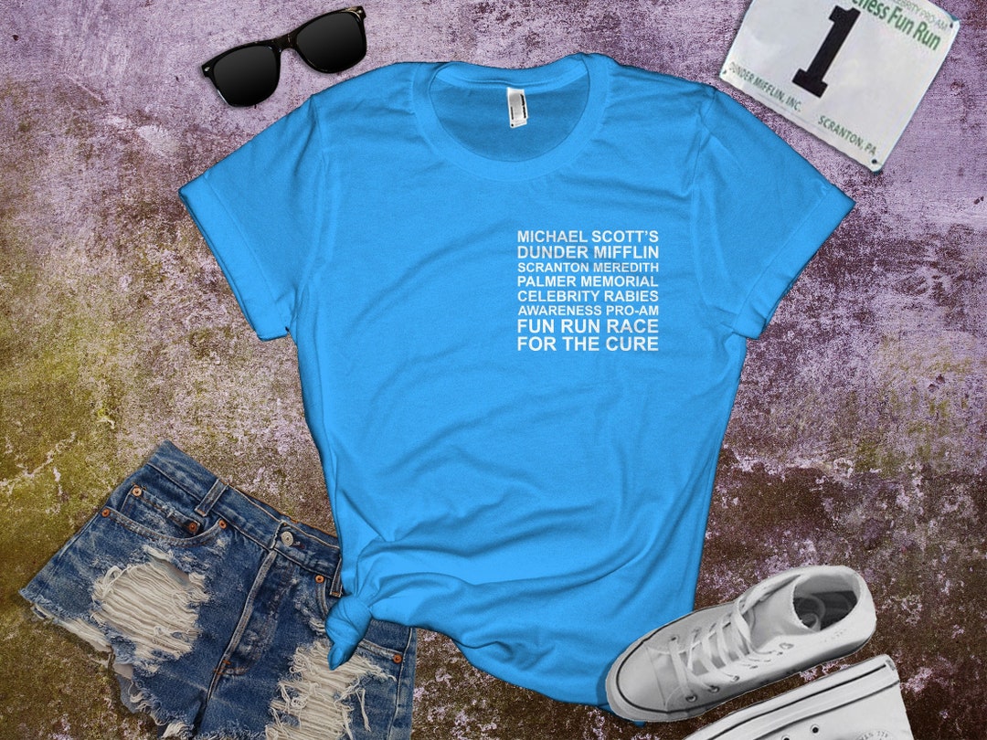 Michael Scott Fun Run T-shirt | Rabies Awareness Shirt From the Office ...