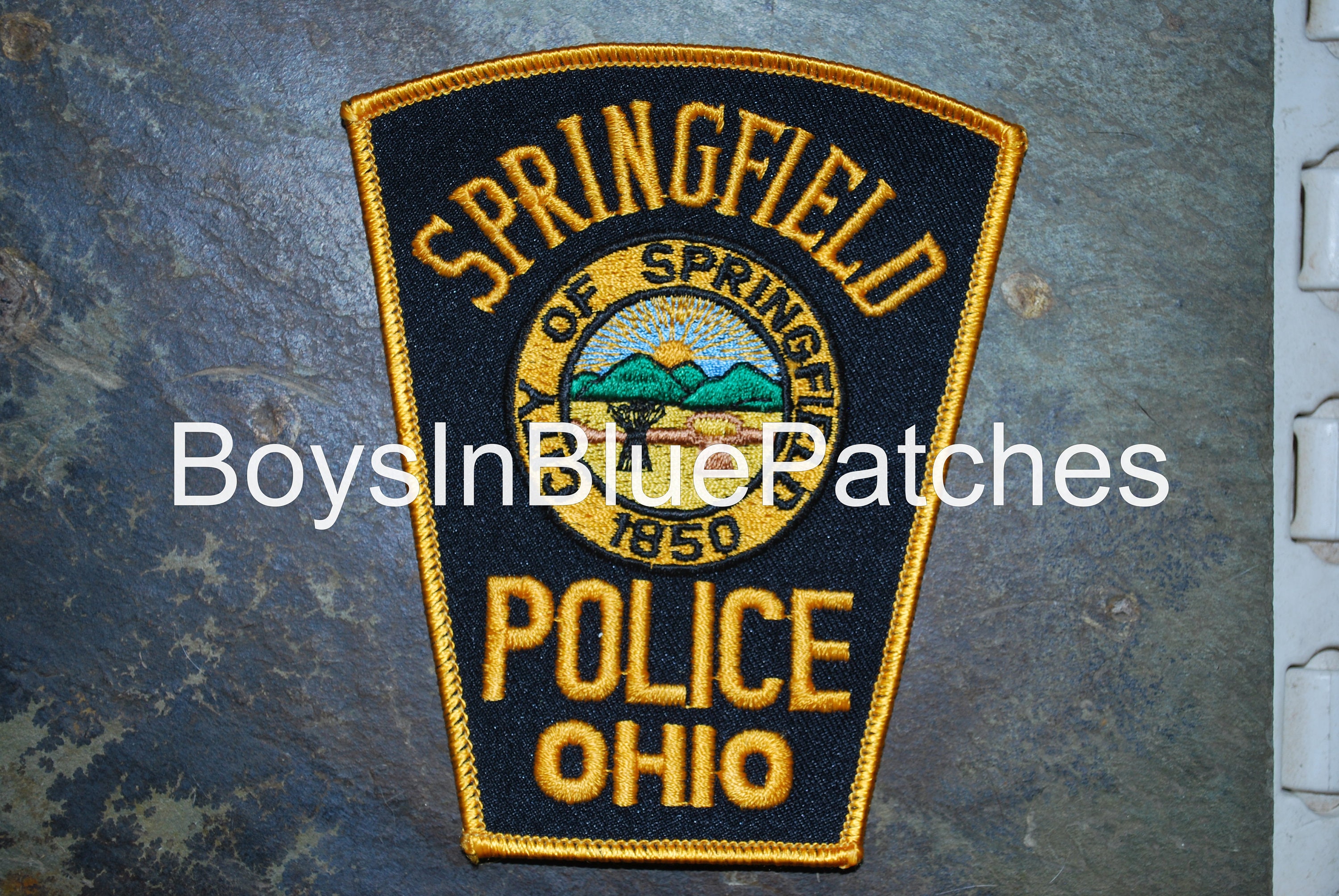Springfield Police Ohio Nuevo parche oficial bordado | Etsy
