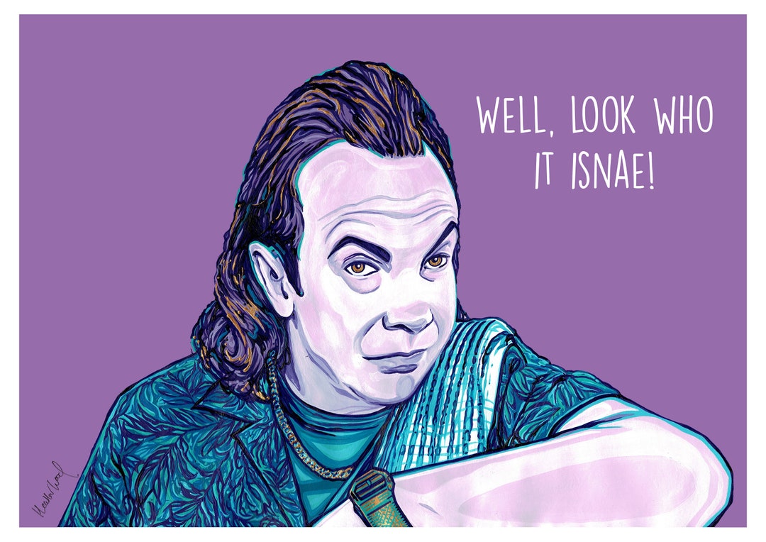 Print/ Boabby the Barman/ Still Game/ Original Artwork/ Print/ Heather ...
