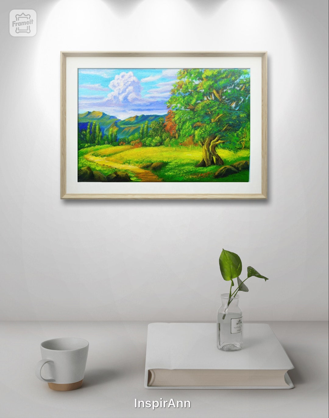 Original Oil Painting: Old Oak Tree Landscape Art - Etsy