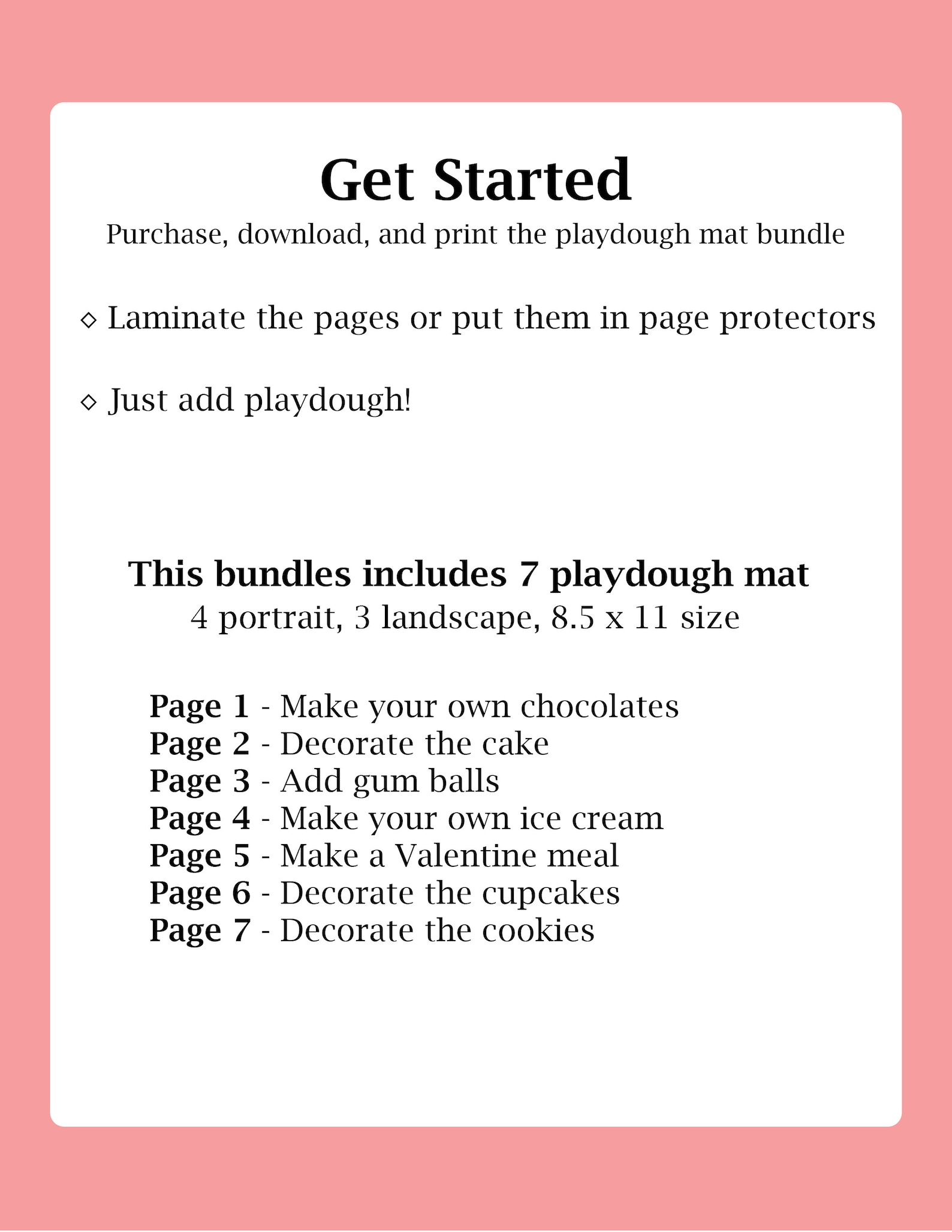 Playdough Mats, Valentine's Day Playdough Mats, Preschool Printables ...