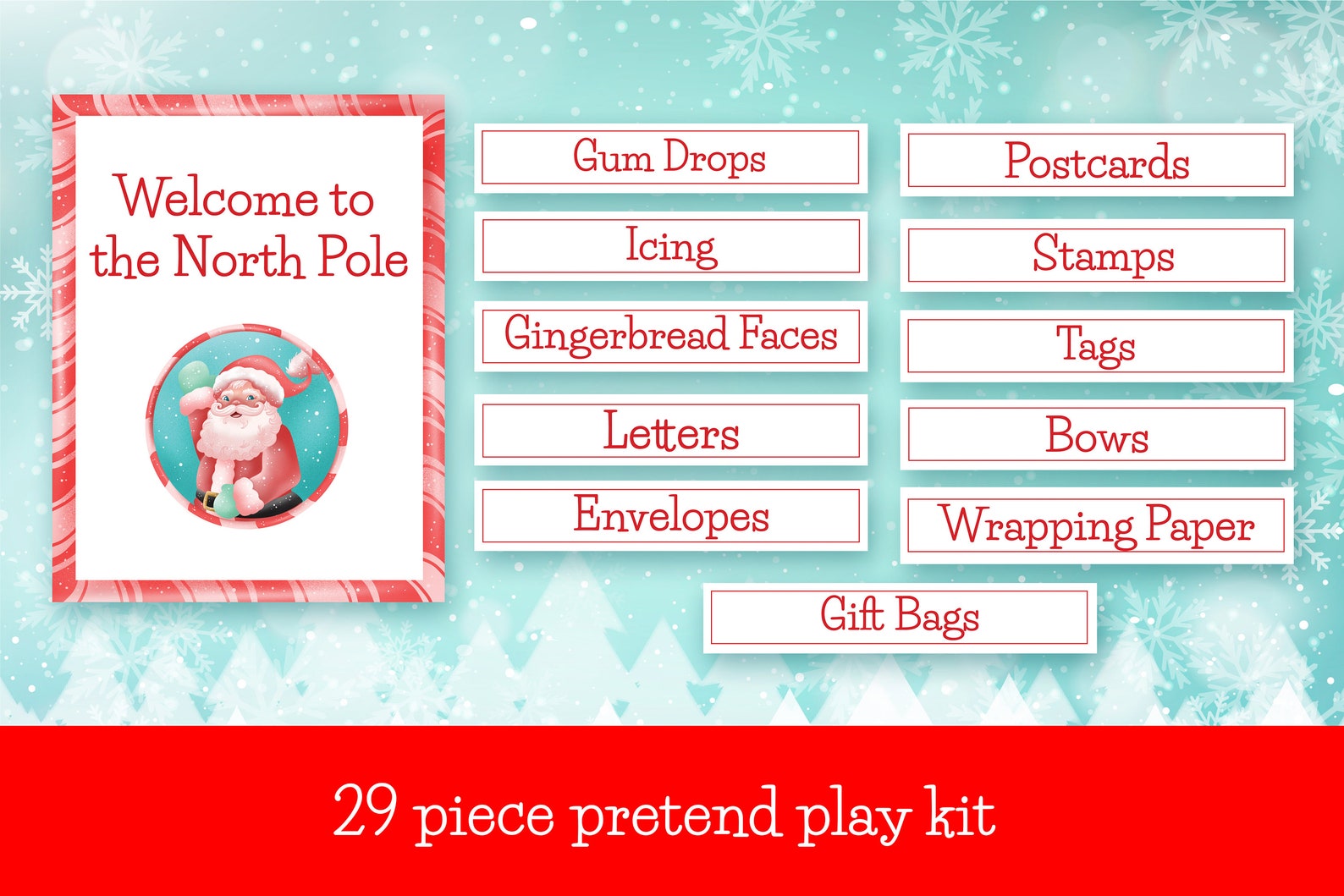 North Pole Dramatic Play, Santa's Workshop, North Pole Pretend Play ...