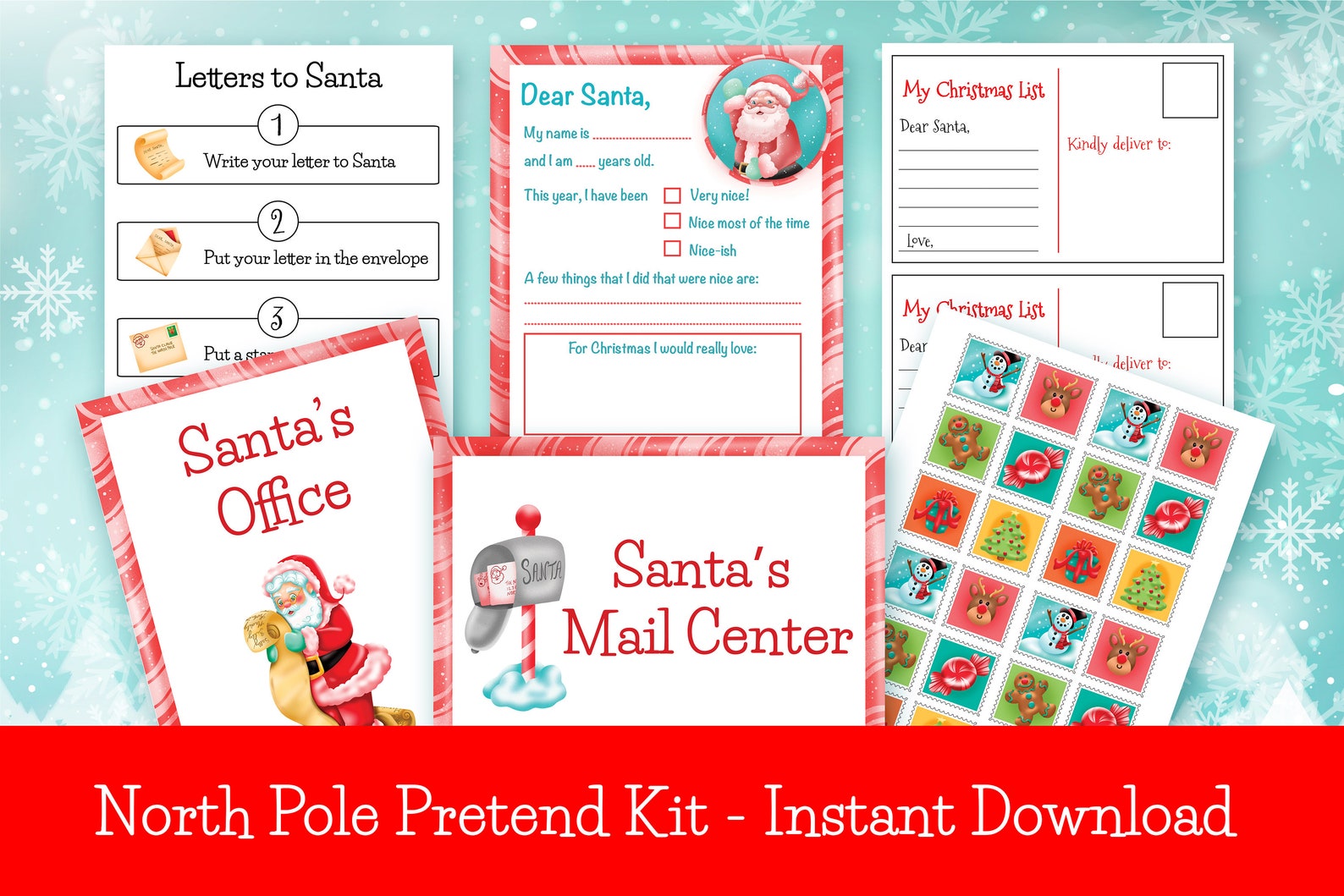 North Pole Dramatic Play, Santa's Workshop, North Pole Pretend Play ...