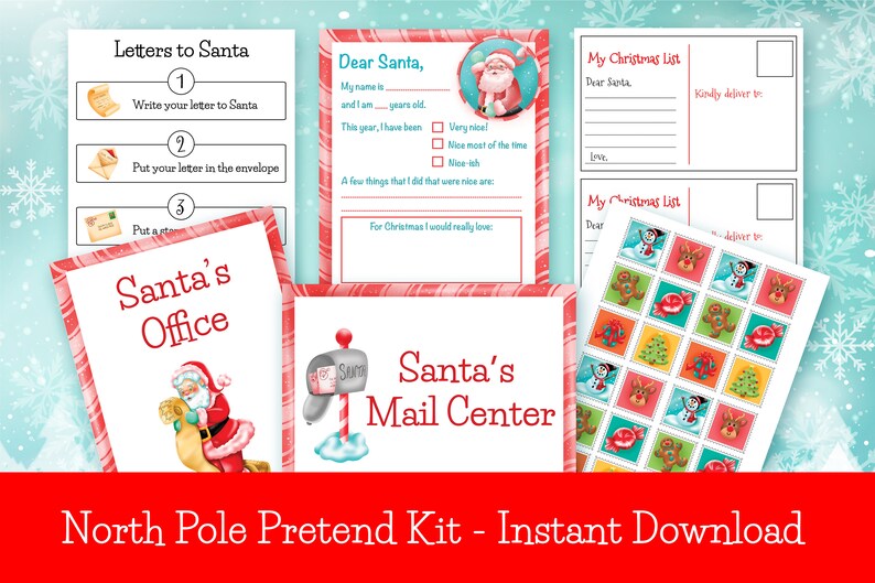 North Pole Dramatic Play, Santa's Workshop, North Pole Pretend Play ...