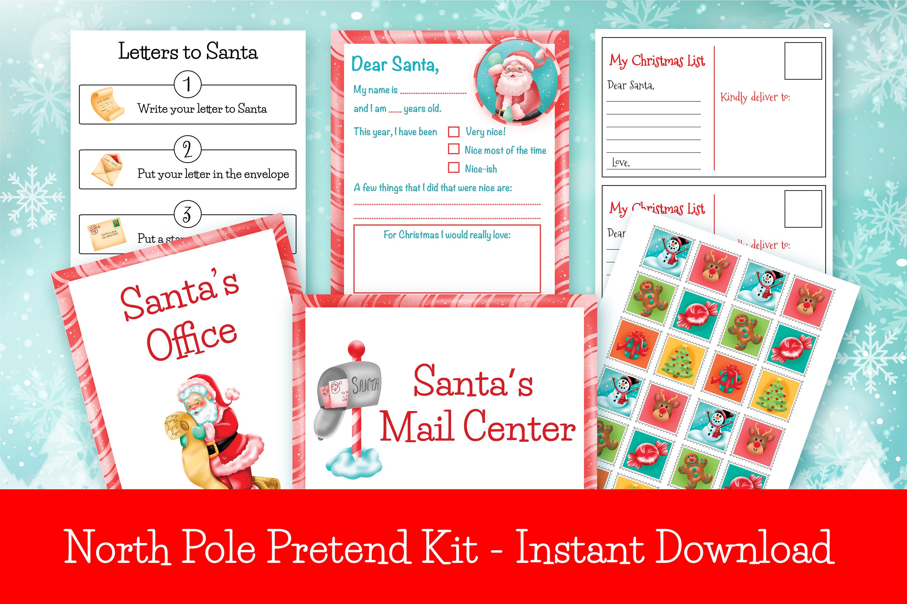 North Pole Dramatic Play, Santa's Workshop, North Pole Pretend Play ...