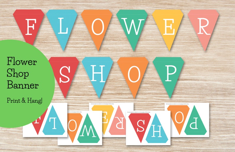 Flower Shop Dramatic Play, Printable Garden Shop Pretend Kit, Printable ...