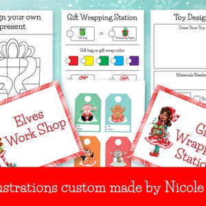 North Pole Pretend Play Kit, Santa's Workshop, Printable (instant ...