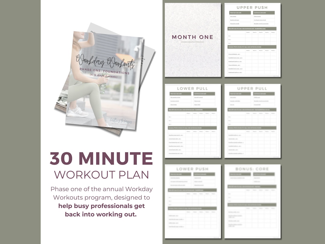 Workout Plan for Busy Professionals | Workout Tracker & Program ...