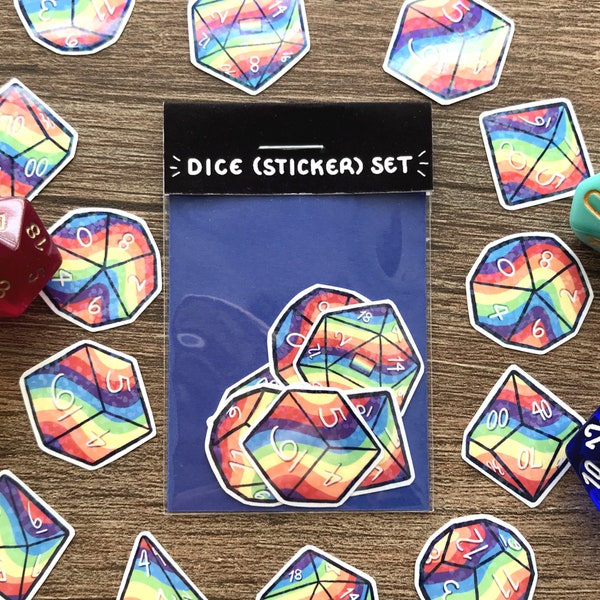 Dice Stickers - Etsy