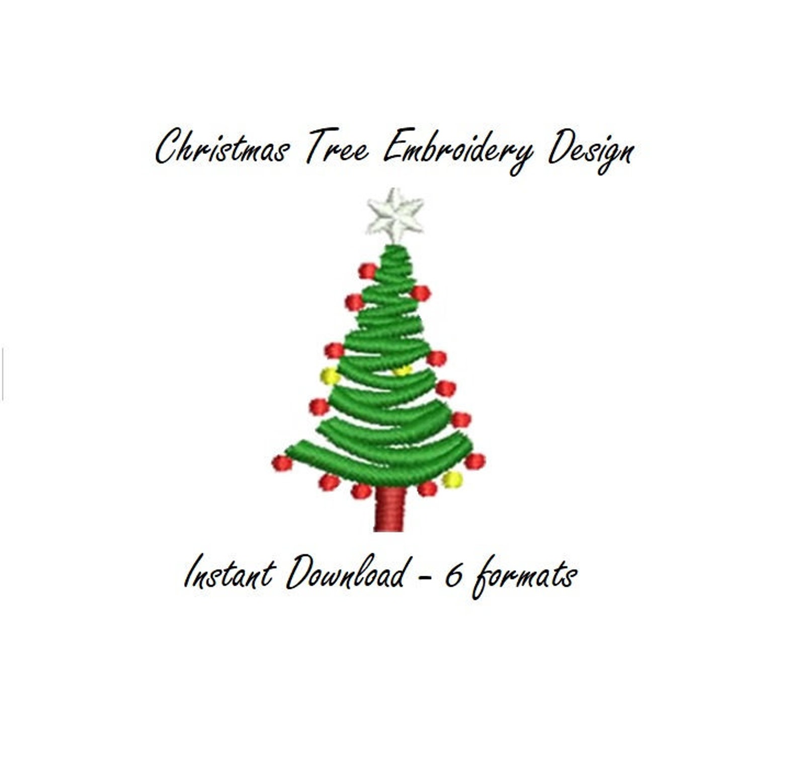 Christmas Tree Machine Embroidery Design, Embroidery Patterns ...
