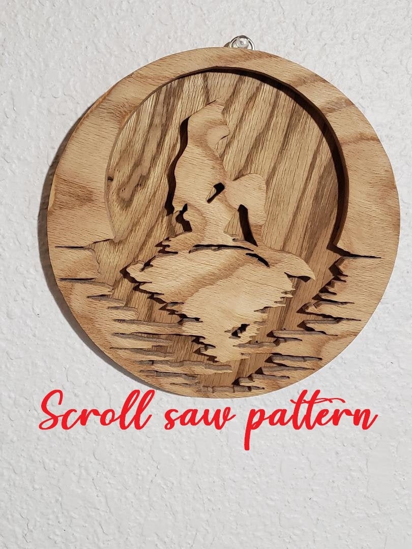Mermaid Scroll Saw Pattern Design, Wood Working Project Plans, Patterns ...