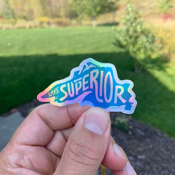 Lake Superior Holographic Sticker Bumper Sticker Laptop | Etsy