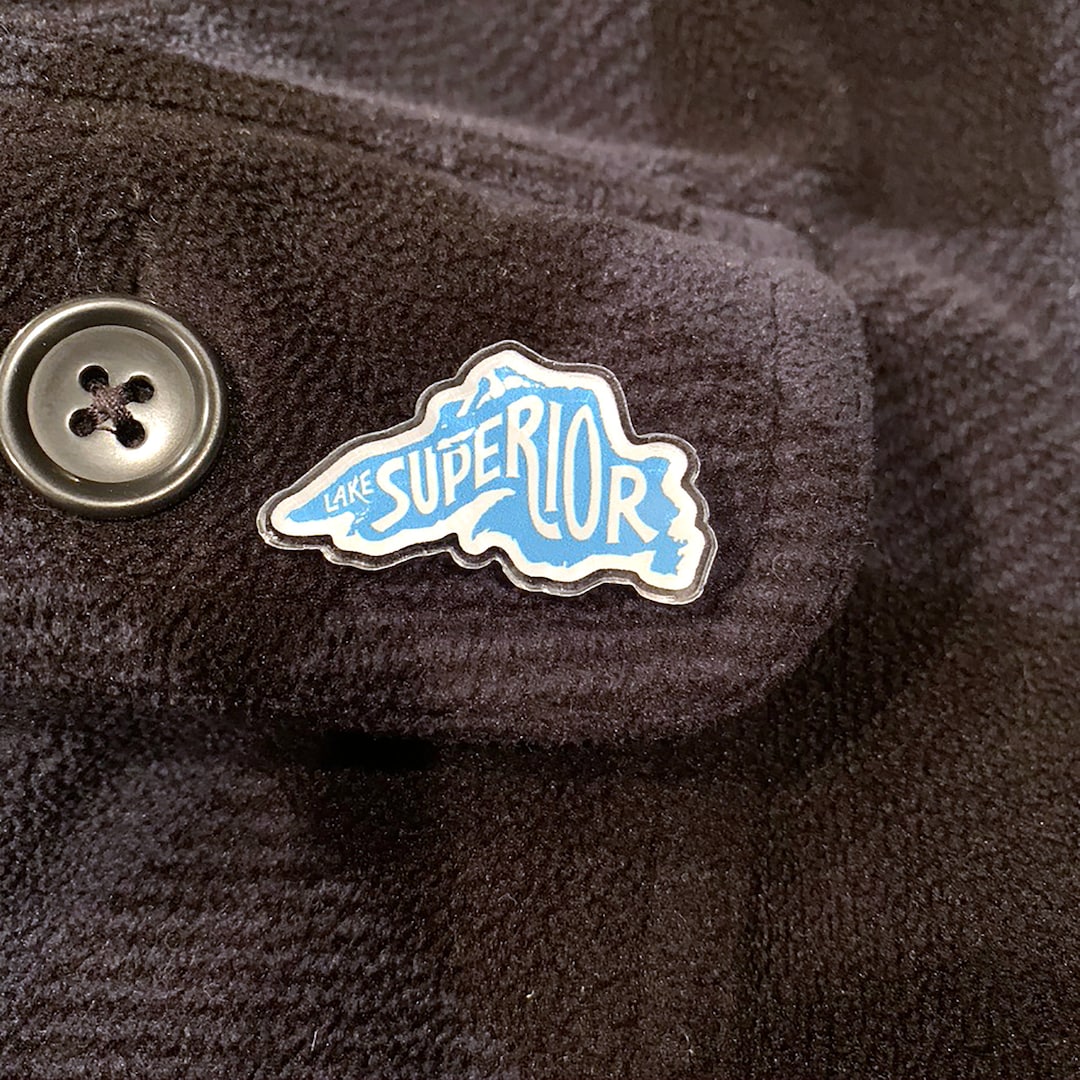 Lake Superior Acrylic Pin for Hiking and Camping Guy or Gal - Etsy