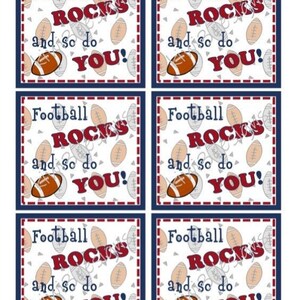 Team Gifts, Favor Tags, Football, Sports & Camp Gifts, Candy Gram ...