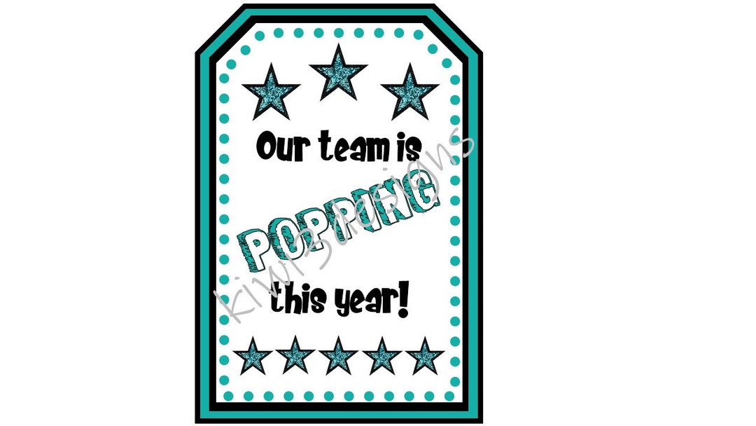 Team Gifts, Favor Tags, Cheer, Dance & Camp Gifts, Candy Gram ...