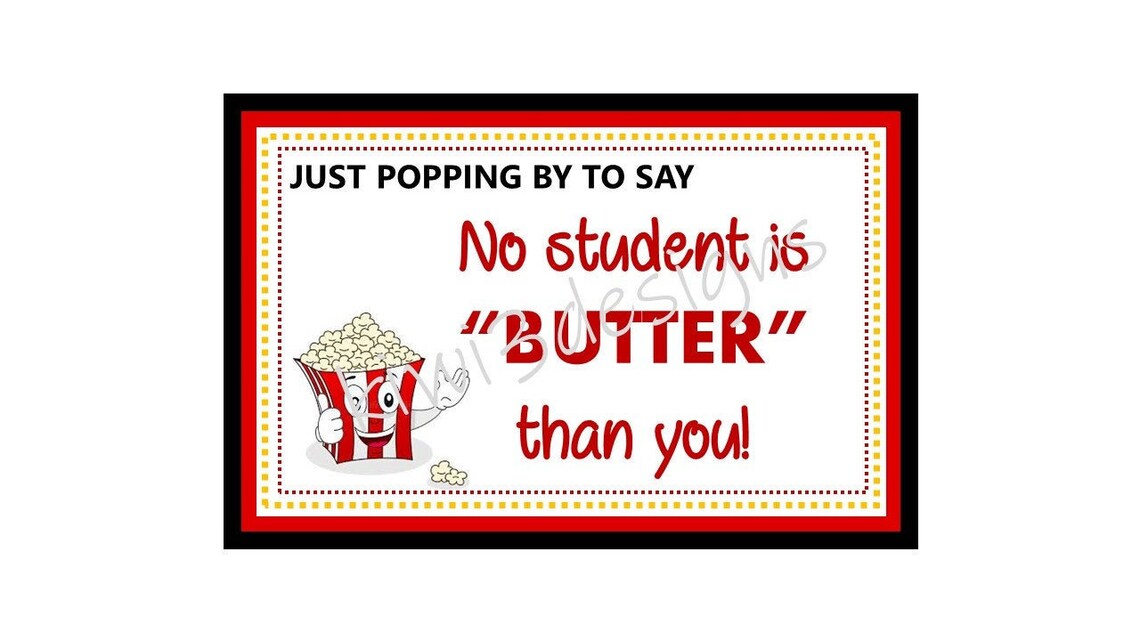 Student Appreciation Gift Tags Favor Tags Candy Gram PDF - Etsy