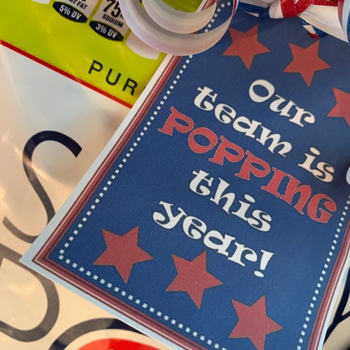 Team Gifts Favor Tags Cheer Dance & Camp Gifts Candy Gram - Etsy