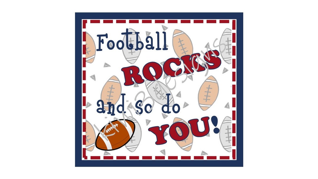 Team Gifts, Favor Tags, Football, Sports & Camp Gifts, Candy Gram ...