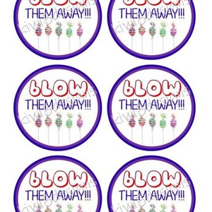 BLOW Them Away Favor Tag - INSTANT DOWNLOAD - Pdf Candygram ...
