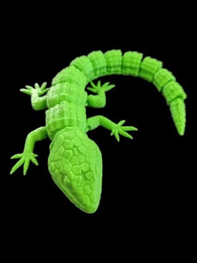 Realistic Articulated Lizard Model Intricately Printed in 3D - Etsy
