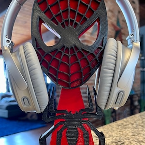 Spiderman Headphones Display Stand, Gaming Headset Holder, Superhero ...