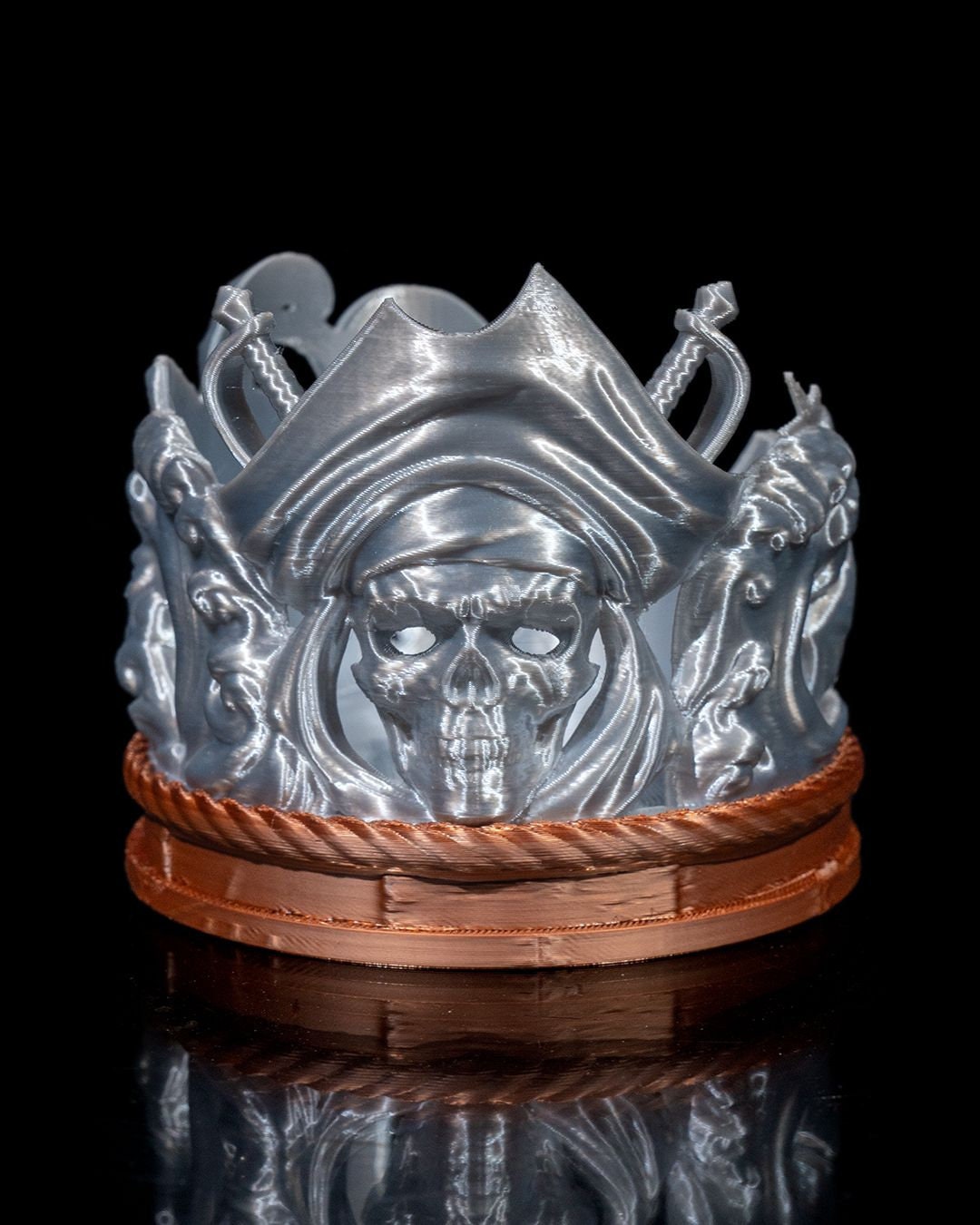 Caribbean Pirate Glass Cup Holder and Cover, Tropical Drink Glass Cover ...
