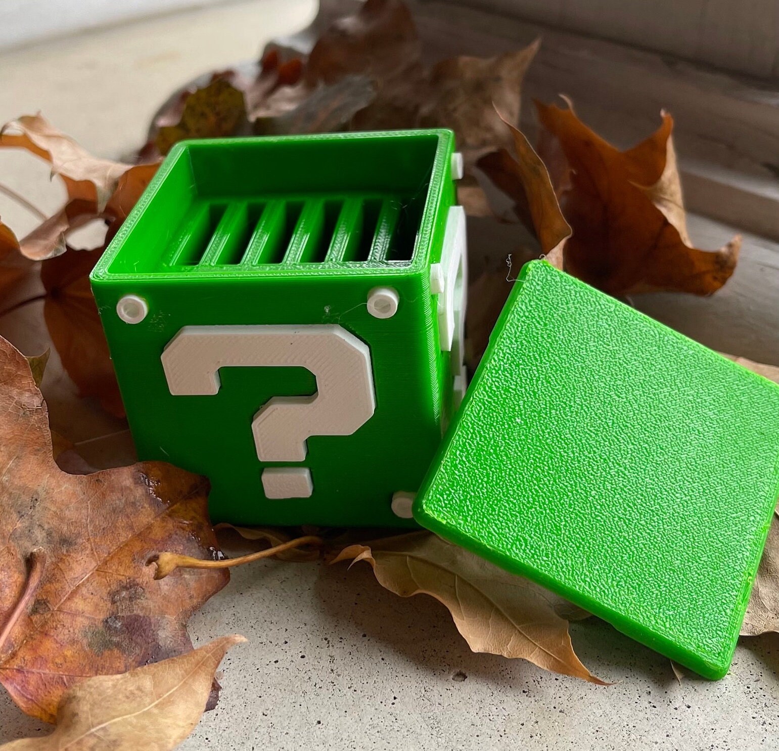 Super Mario Question Block Switch Cartridge Case, 3D Printed Game ...