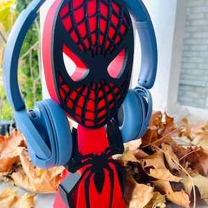 Spiderman Headphones Display Stand, Gaming Headset Holder, Superhero ...