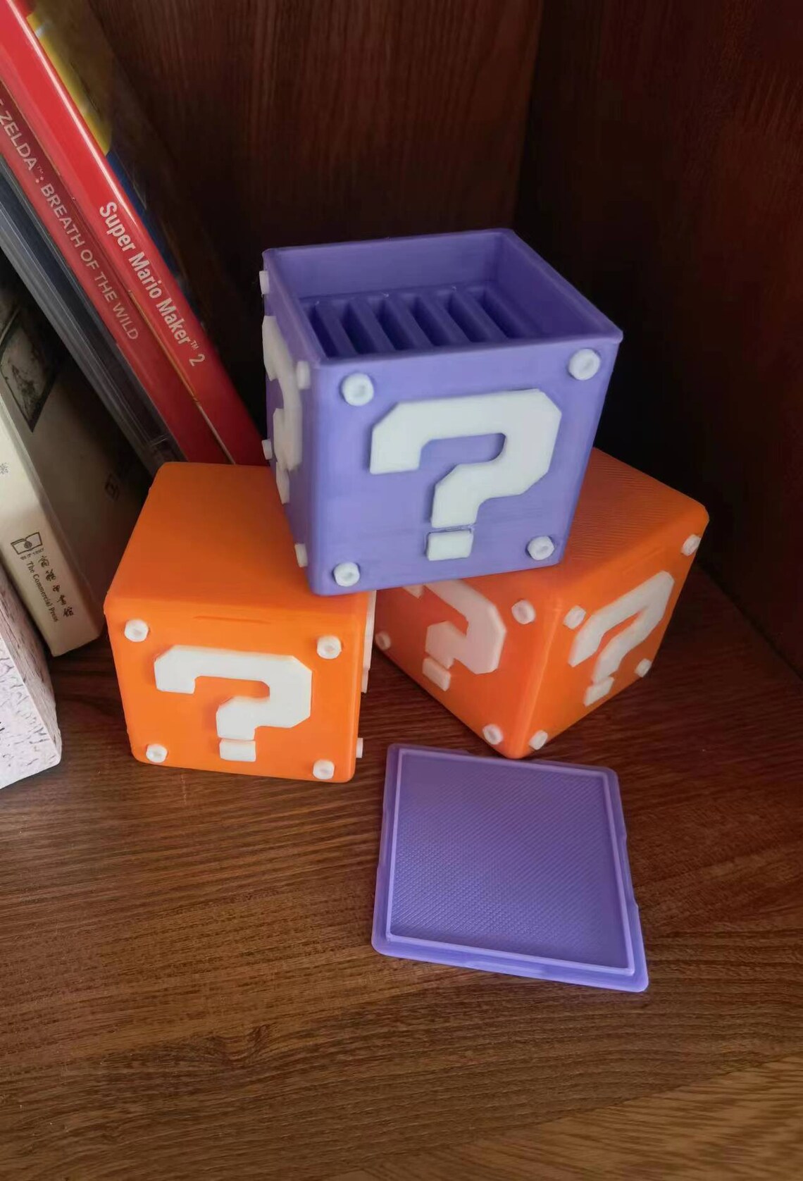 Super Mario Question Block Switch Cartridge Case, 3D Printed Game ...