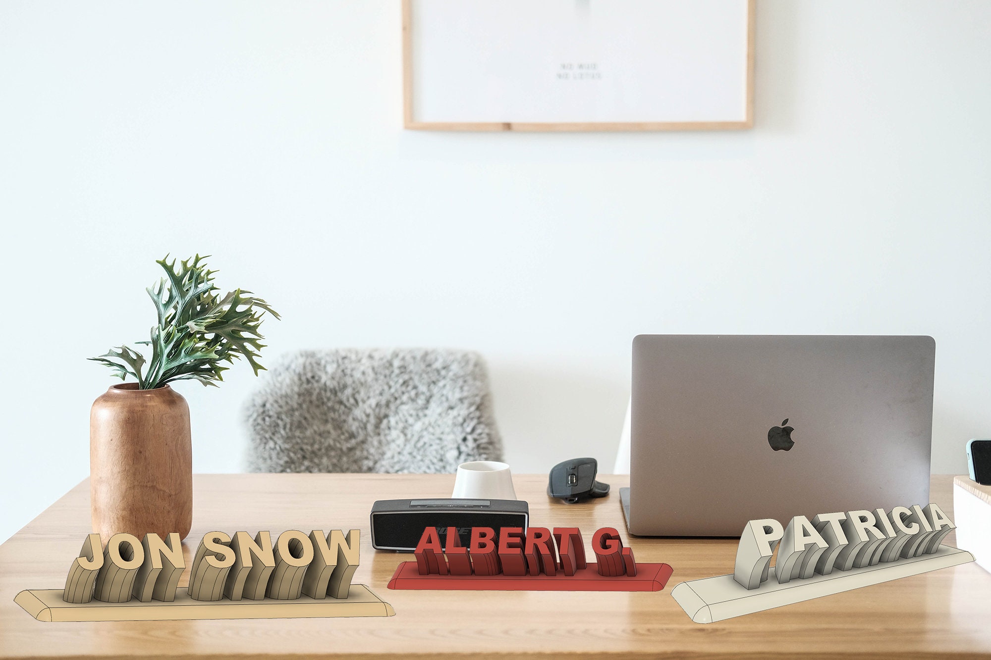 Personalized Standing Name Plate Custom Name for Your Desk - Etsy