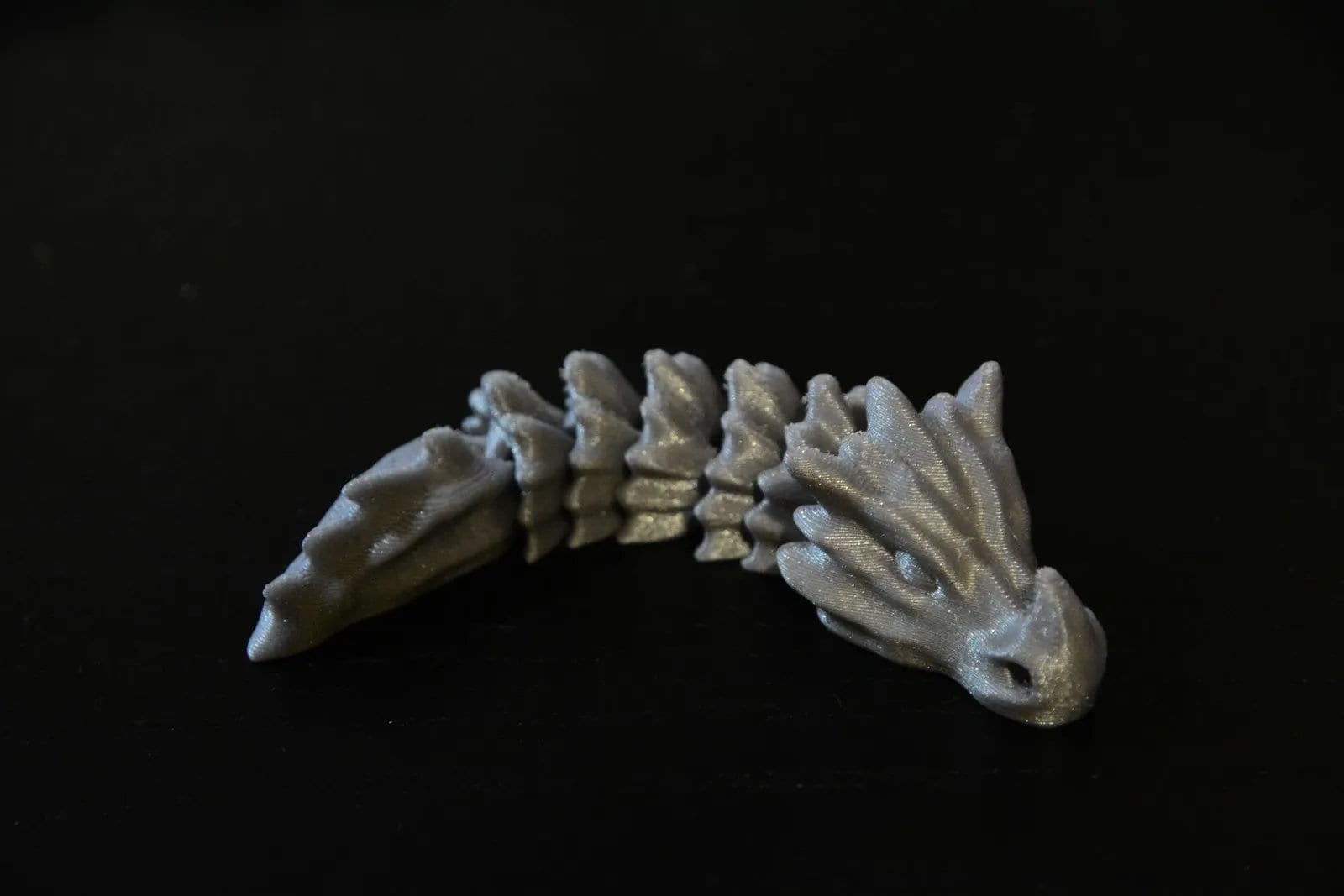 Mythical Articulated Dragon Bone Keychain - Handcrafted Fantasy ...