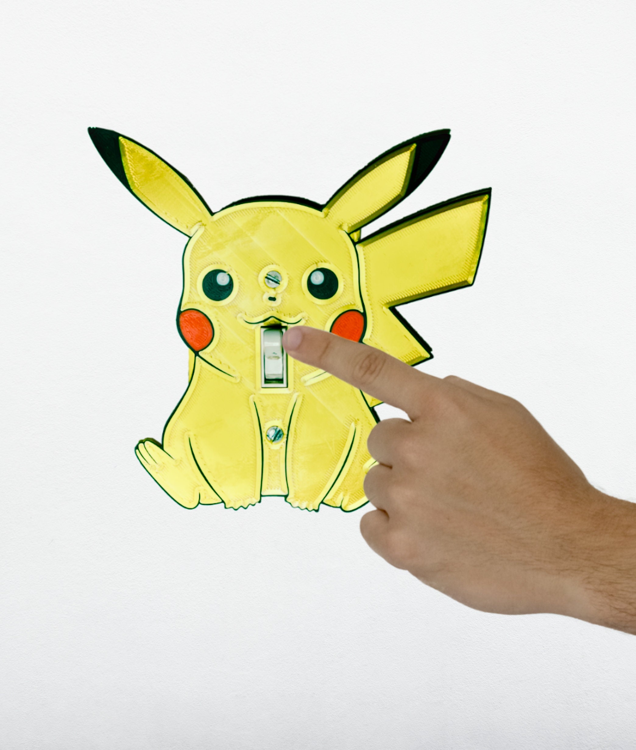 Pikachu Light Switch Cover 3D Printed Pokémon Wall Decor - Etsy