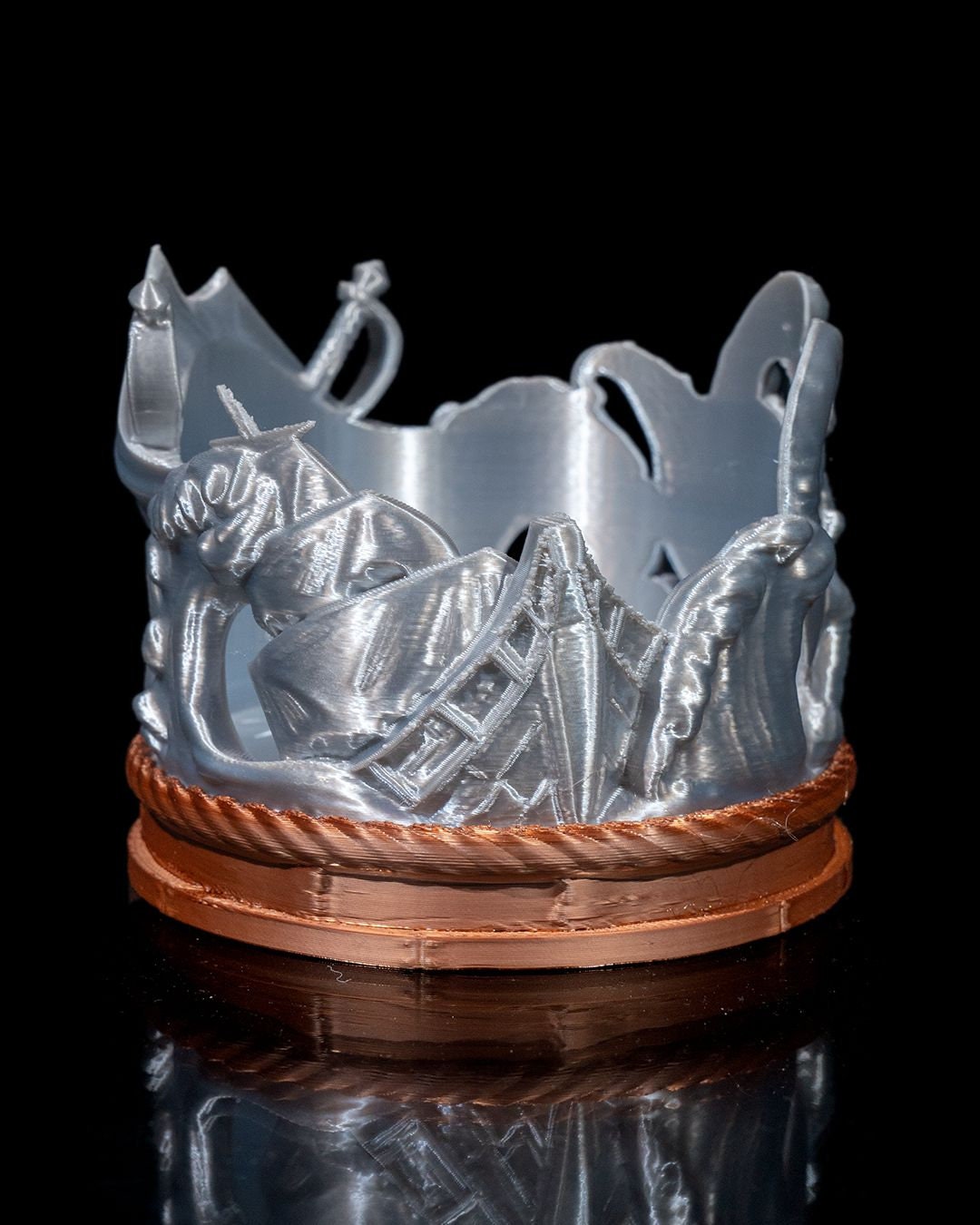 Caribbean Pirate Glass Cup Holder and Cover, Tropical Drink Glass Cover ...