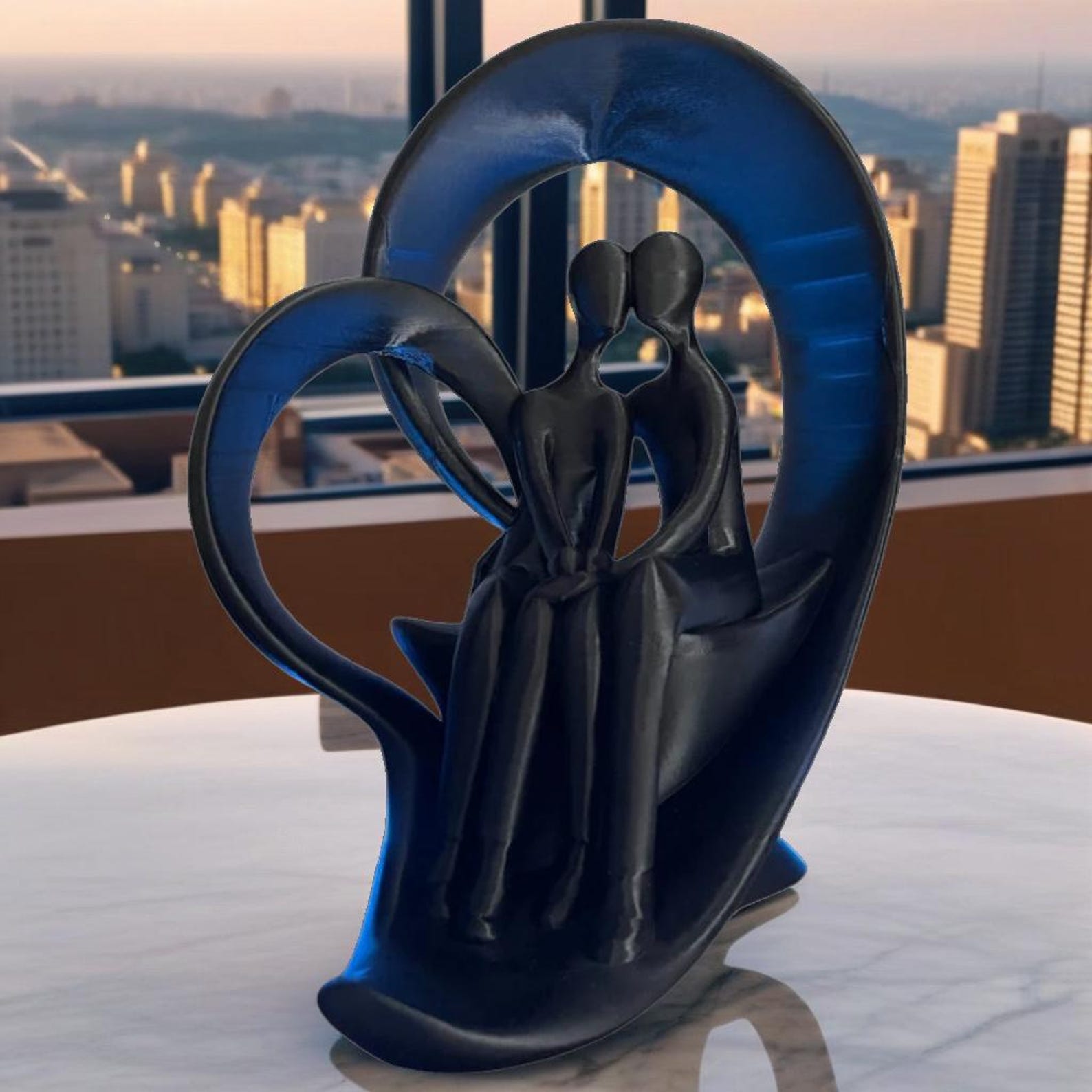 Quiet Love Statue for Home Decoration, Romantic Symbol of Love, 3D ...