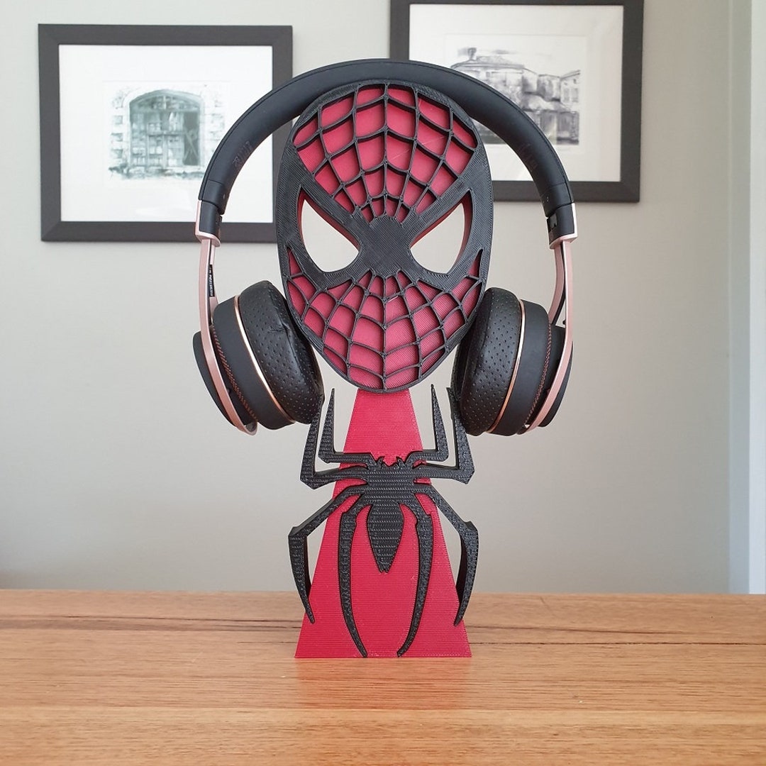 Spiderman Headphones Display Stand, Gaming Headset Holder, Superhero ...