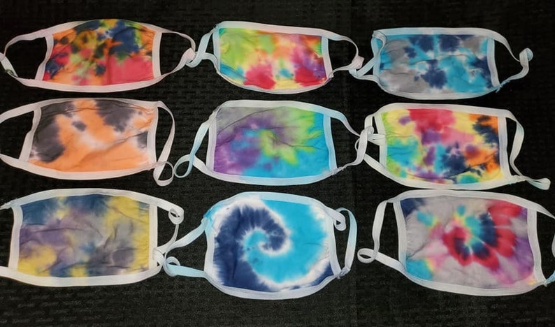 Tie Dye Face Masks (2 for 10) - Etsy