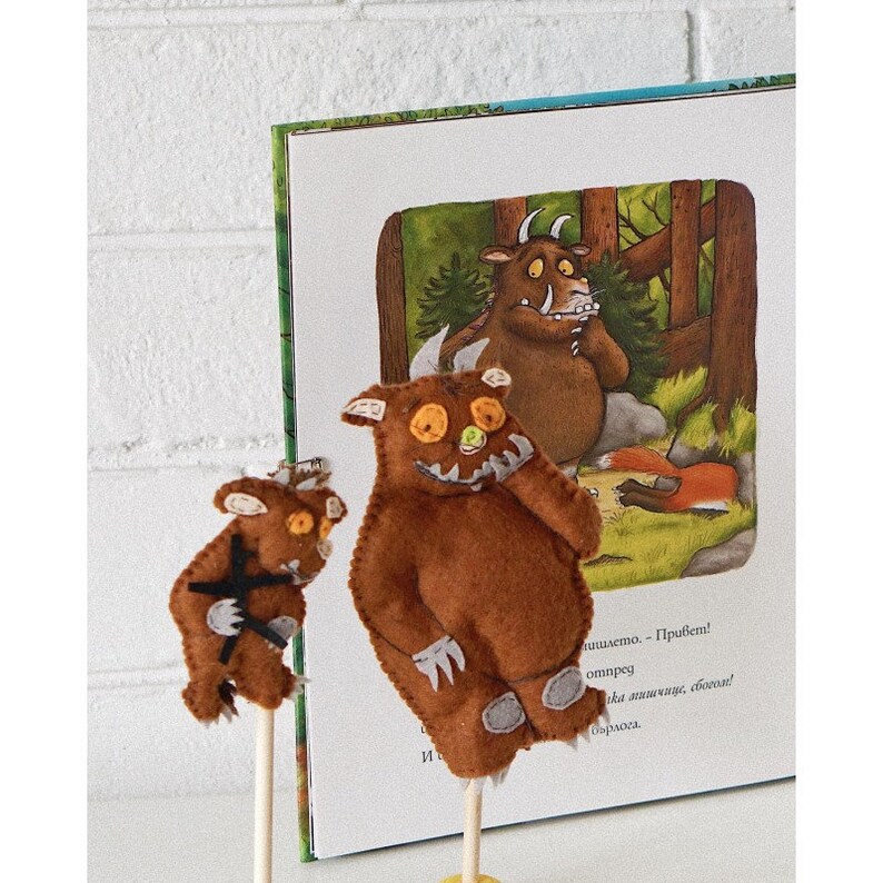 The Gruffalo Felt Puppets Julia Donaldson and Axel | Etsy UK