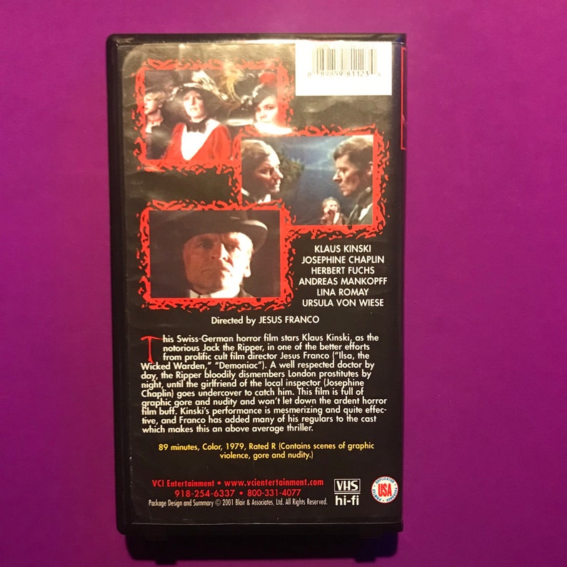 VHS Jack the Ripper - Etsy