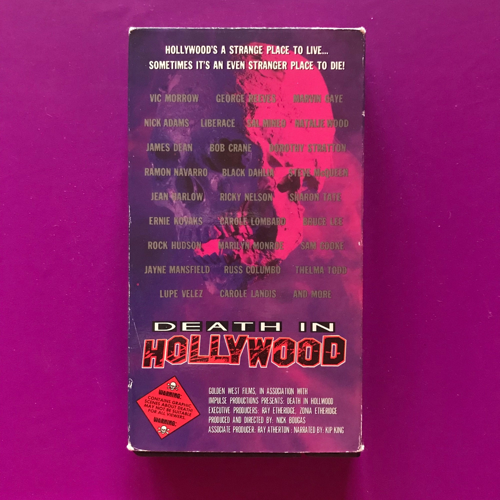 VHS Death in Hollywood - Etsy