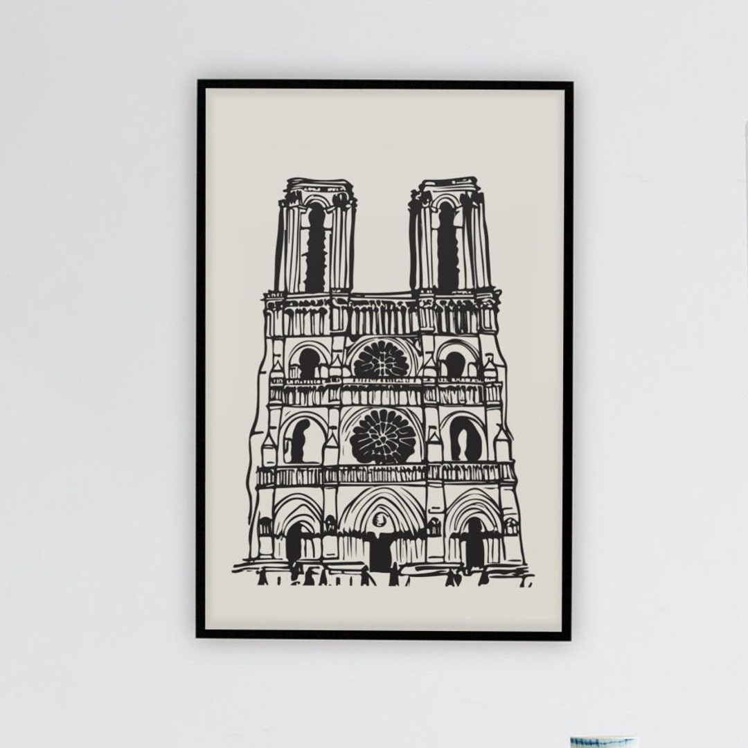 Abstract Cathedral Wall Art Print Digital Download Home - Etsy