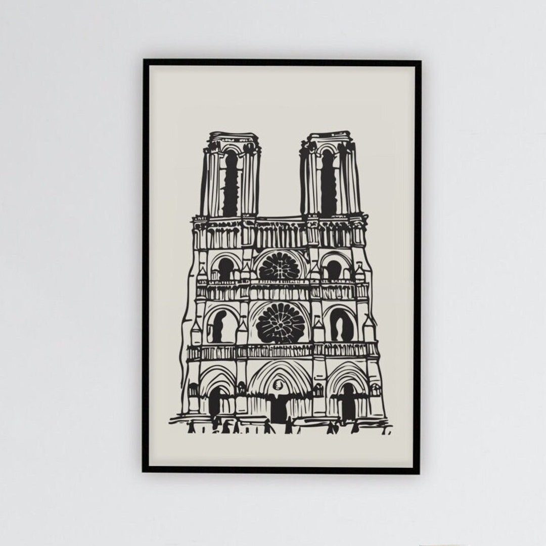 Abstract Cathedral Wall Art Print, Digital Download, Home Decor, Print ...