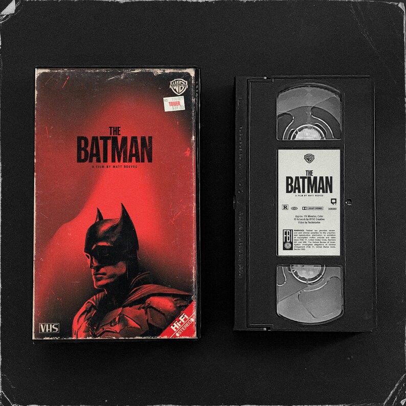 VHS Display Art the Batman - Etsy
