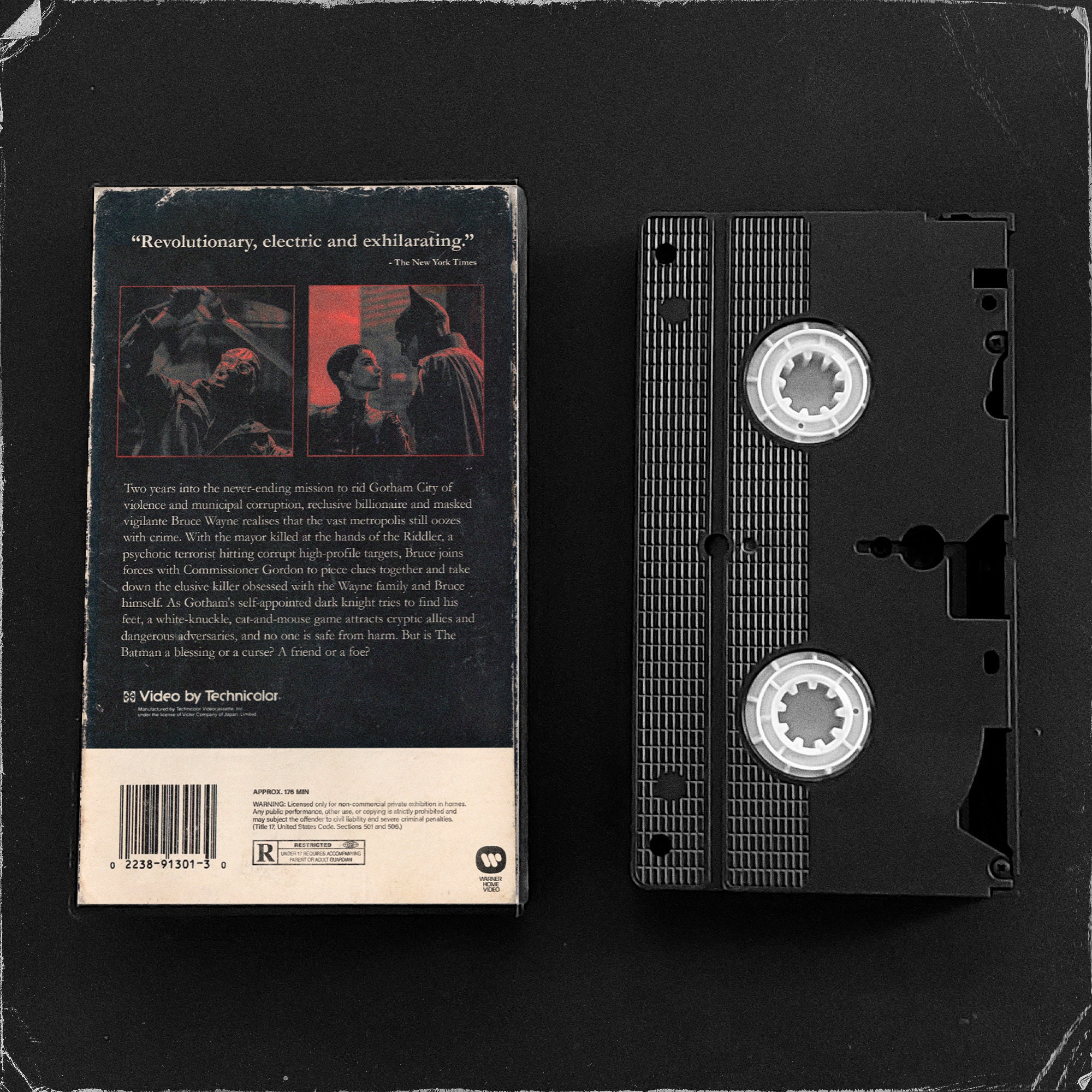 VHS Display Art the Batman - Etsy