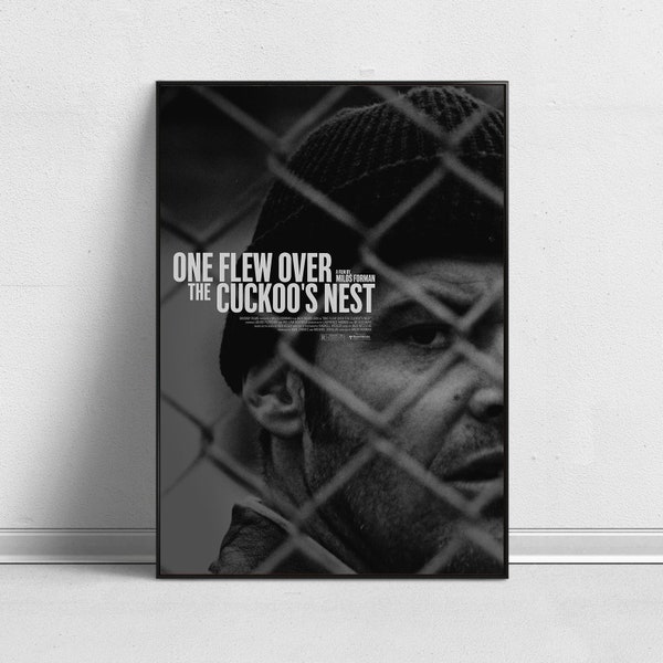 One Flew Over the Cuckoos Nest Movie Poster - Etsy